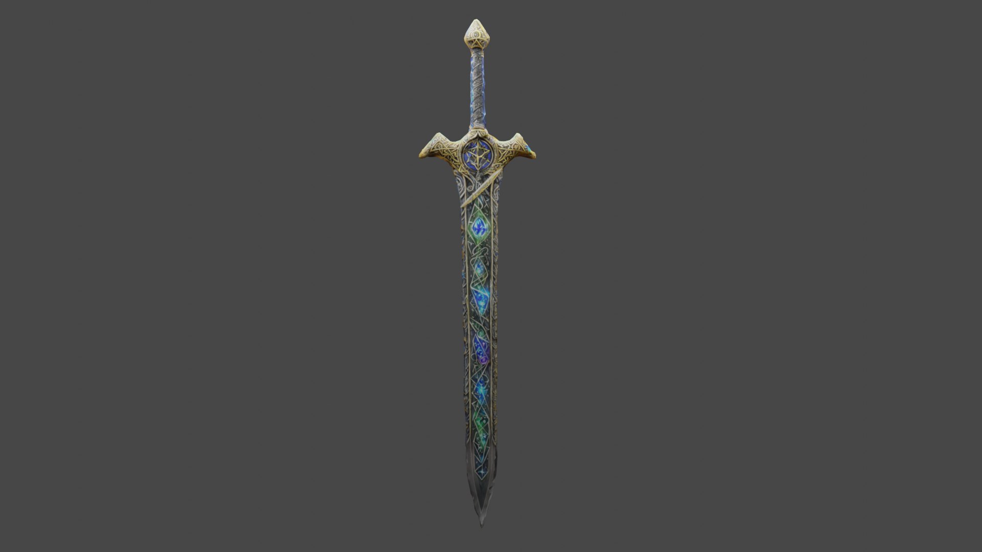 Fantasy Wizard Sword Model - TurboSquid 2270877