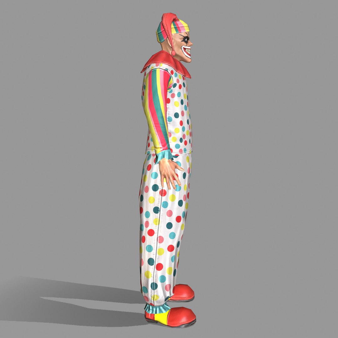 3D Modeled Clown Model - TurboSquid 1276219