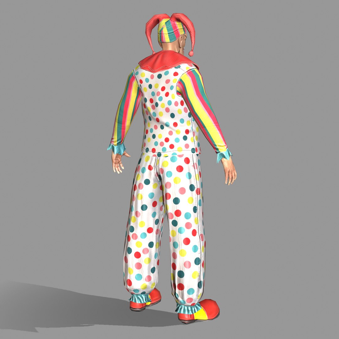 3D Modeled Clown Model - TurboSquid 1276219