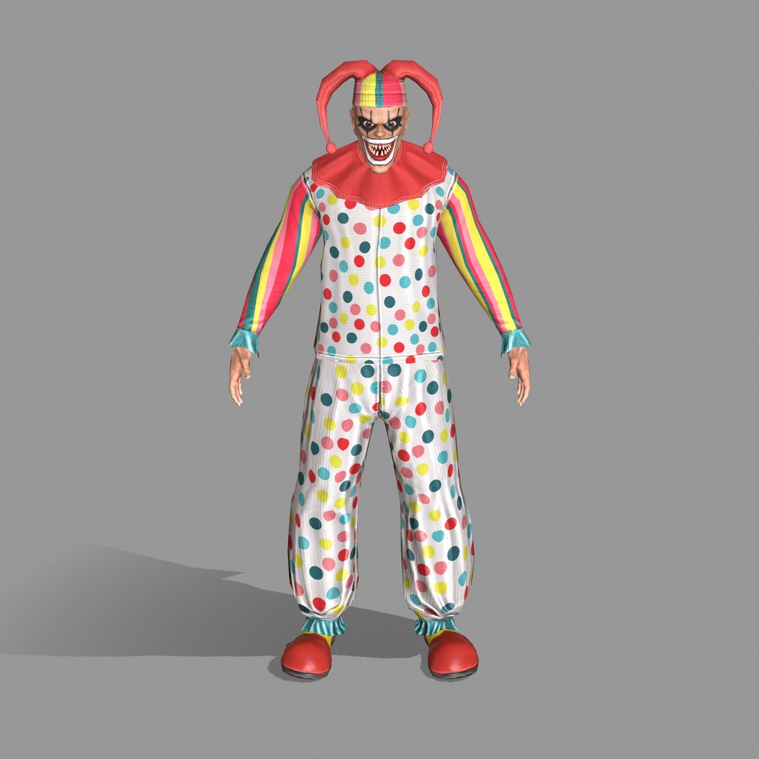 3D Modeled Clown Model - TurboSquid 1276219