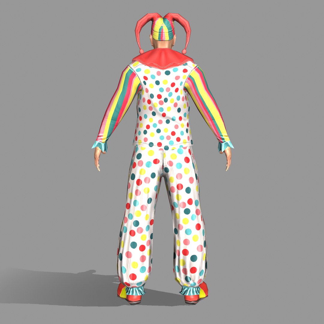 3D Modeled Clown Model - TurboSquid 1276219