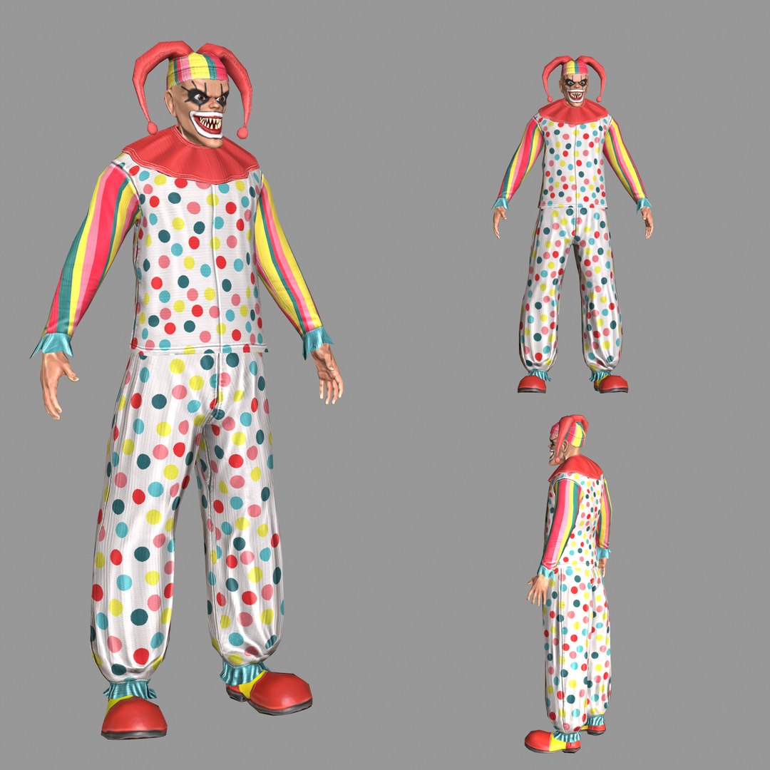 3D Modeled Clown Model - TurboSquid 1276219