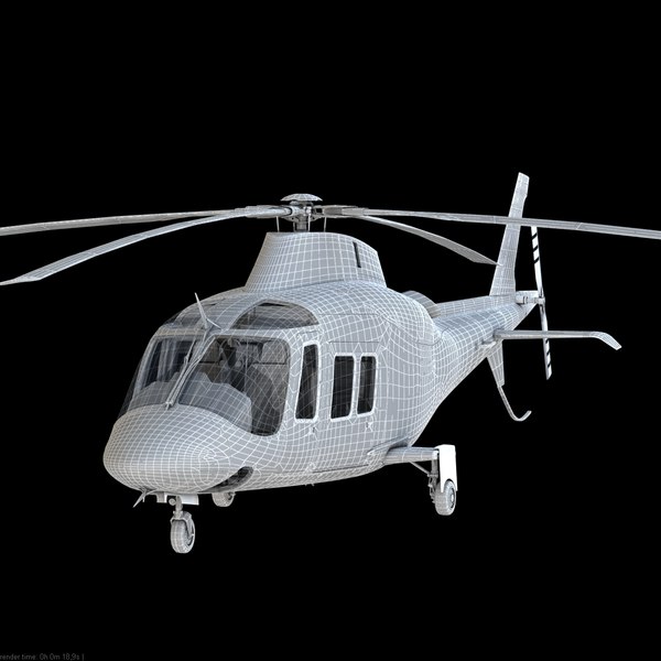 3d model agusta helicopter interior
