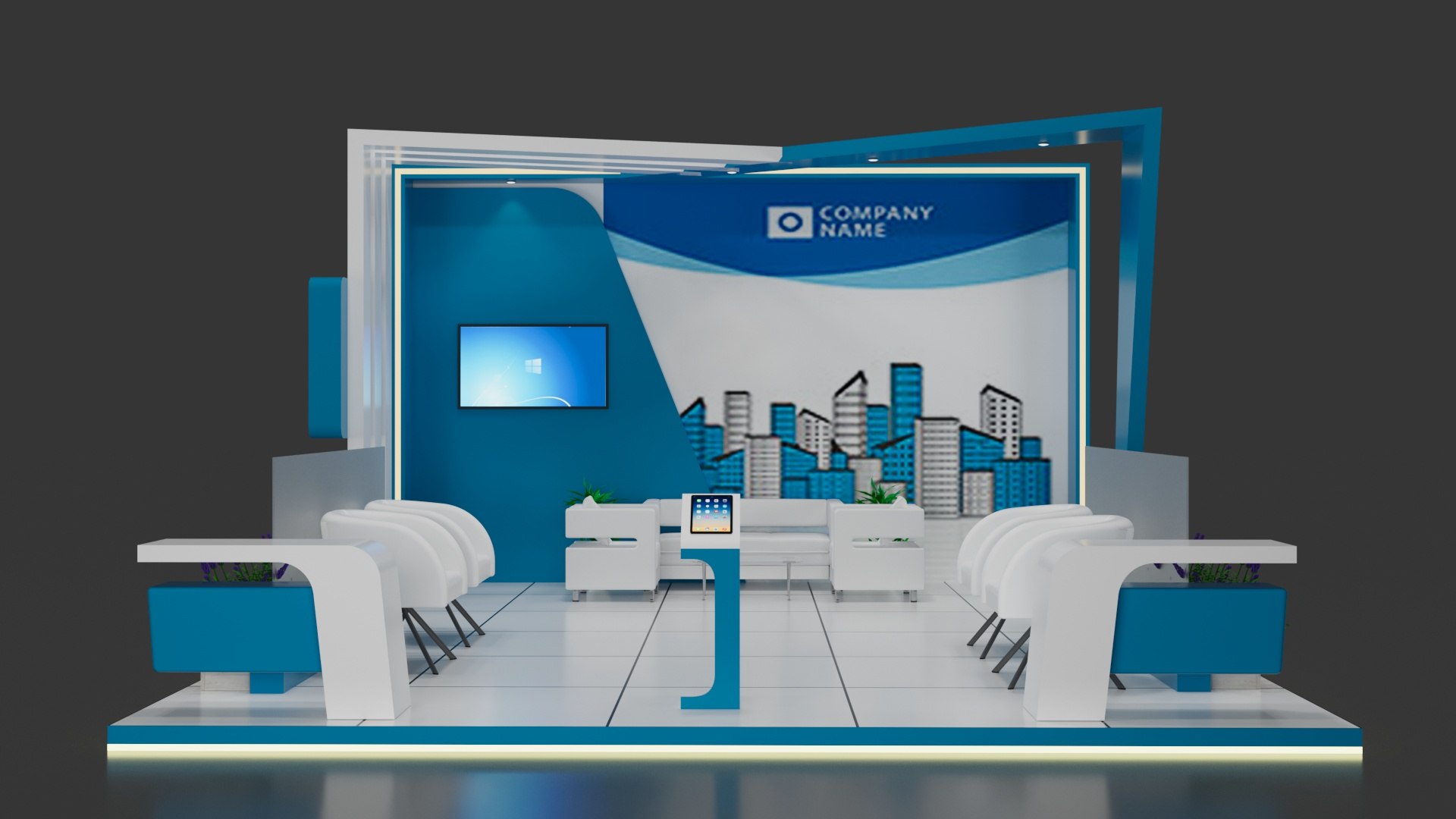 3D Booth Model - TurboSquid 2255237