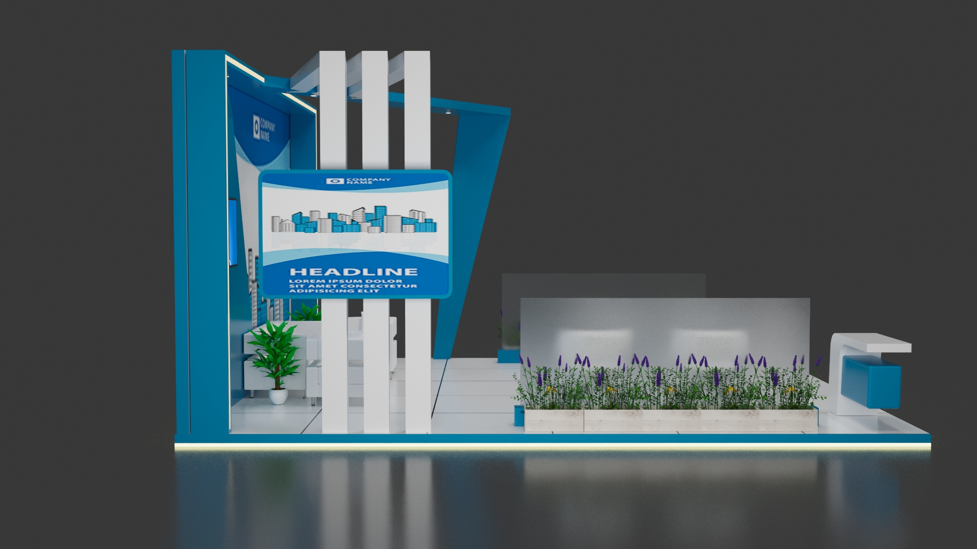 3D Booth Model - TurboSquid 2255237