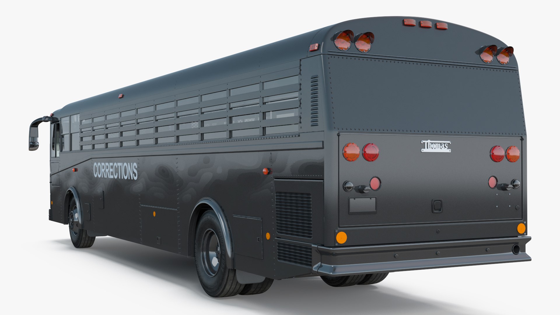 Prison Transport Bus With Officer And Inmate 3D Model - TurboSquid 2378255