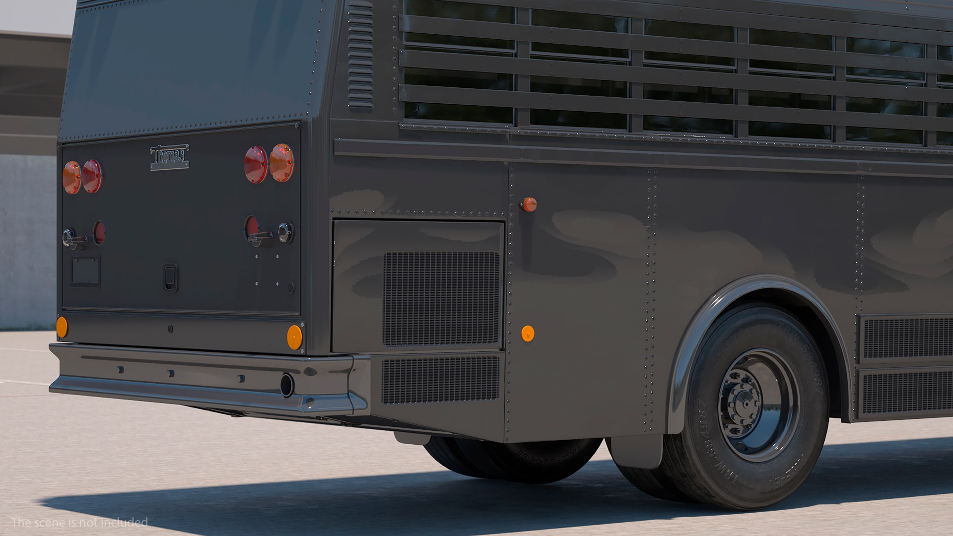 Prison Transport Bus With Officer And Inmate 3D Model - TurboSquid 2378255