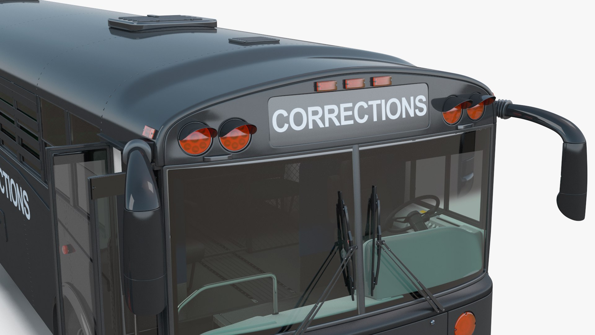 Prison Transport Bus With Officer And Inmate 3D Model - TurboSquid 2378255