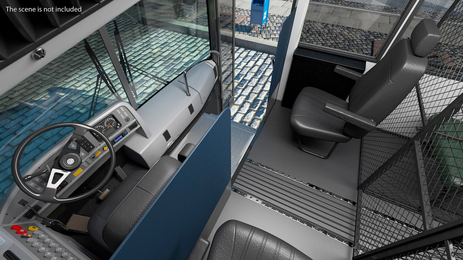 Prison Transport Bus With Officer And Inmate 3D Model - TurboSquid 2378255