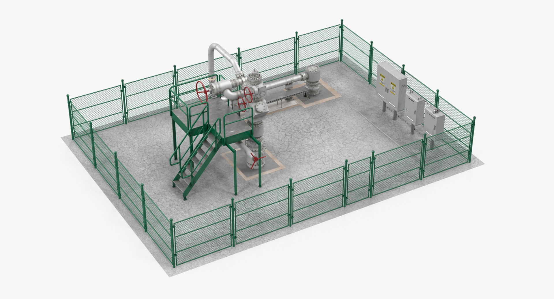 Oil Production Equipment 3 3D Model - TurboSquid 1324191