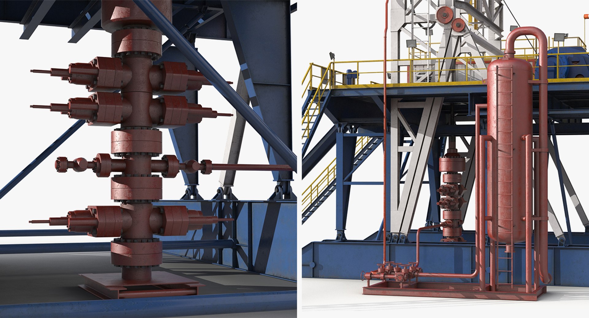 Oil production equipment 3 3D model - TurboSquid 1324191