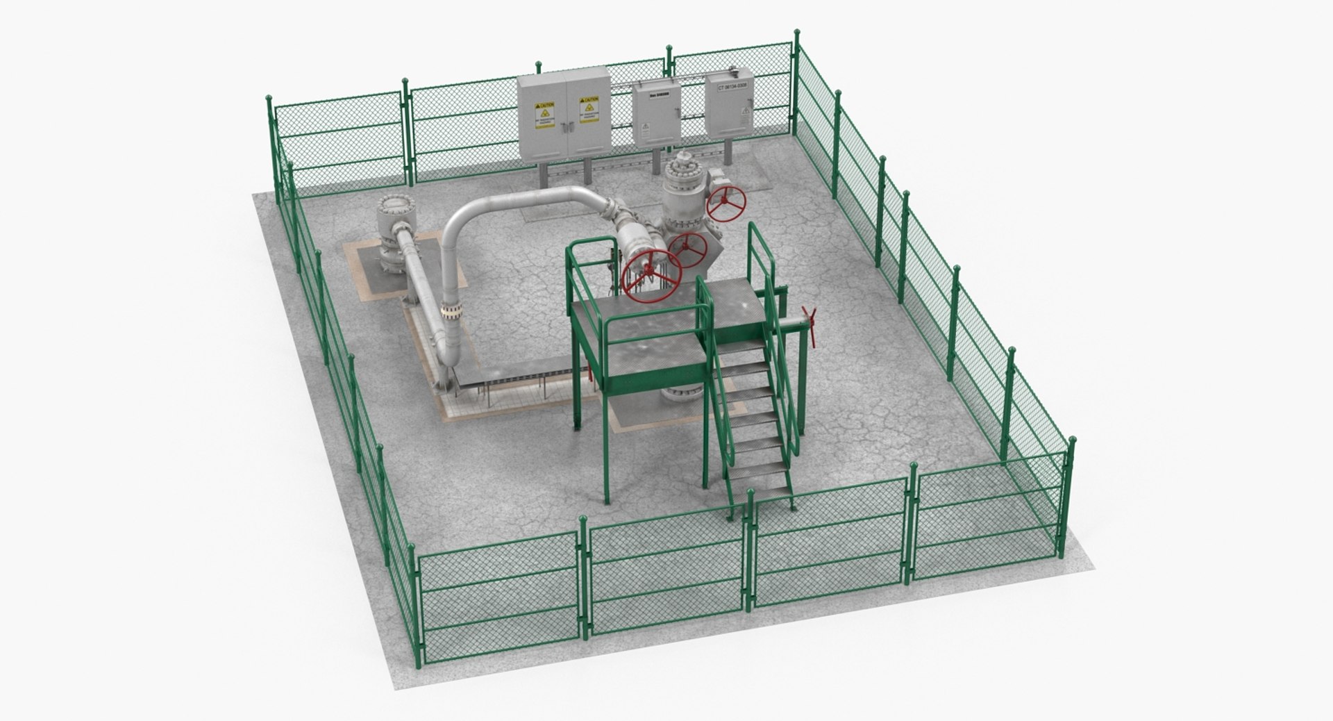 Oil Production Equipment 3 3D Model - TurboSquid 1324191
