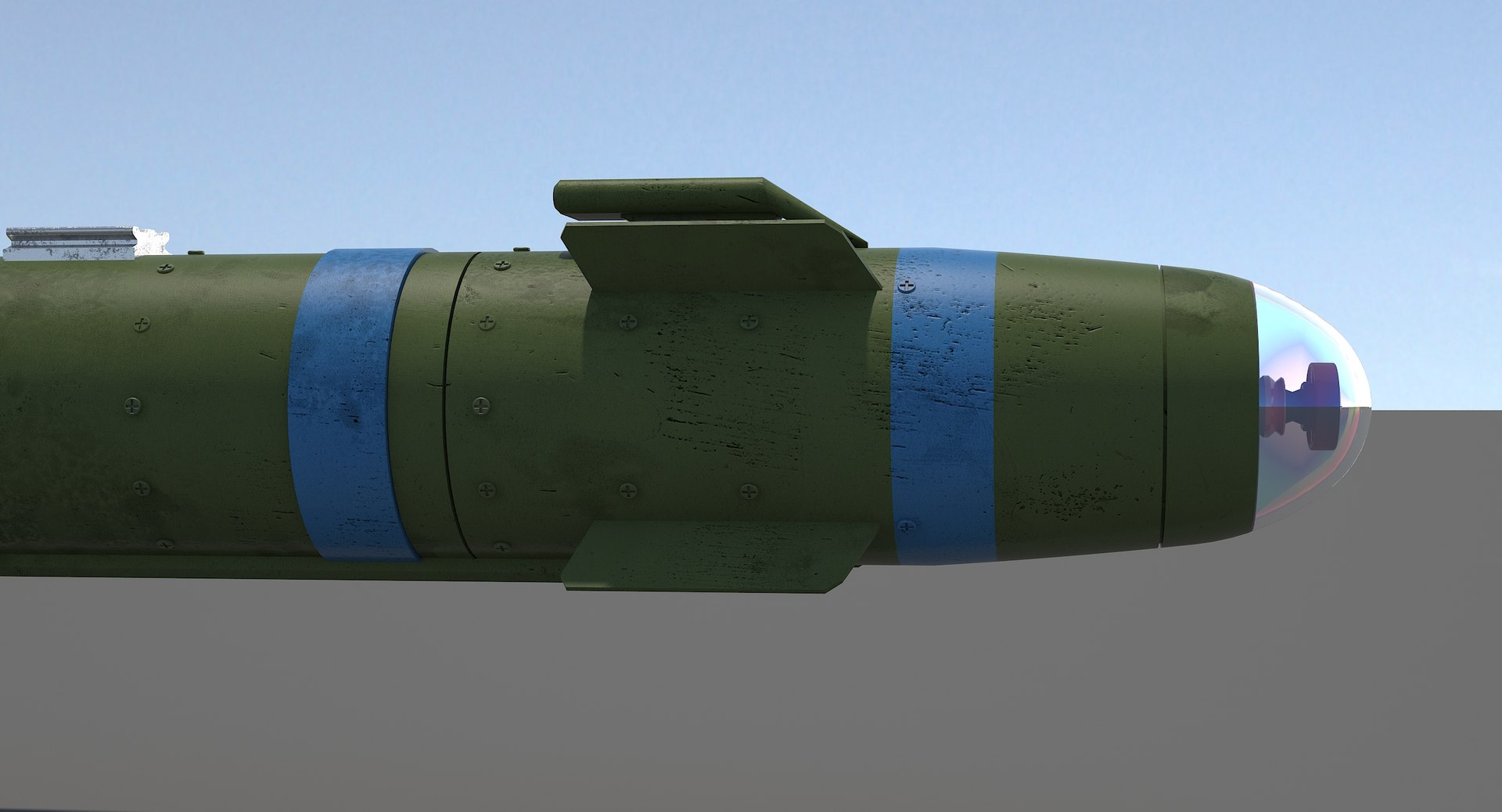 3d model agm-114 hellfire missile