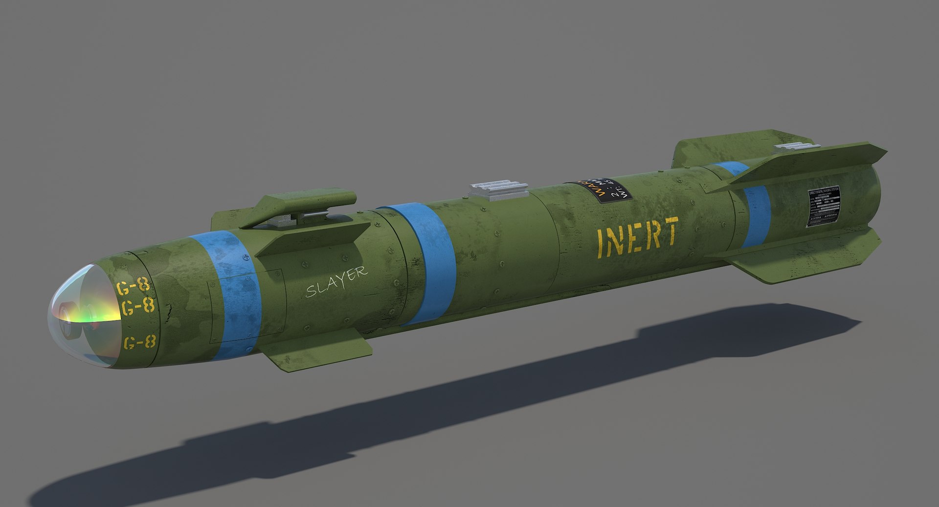 3d Model Agm-114 Hellfire Missile