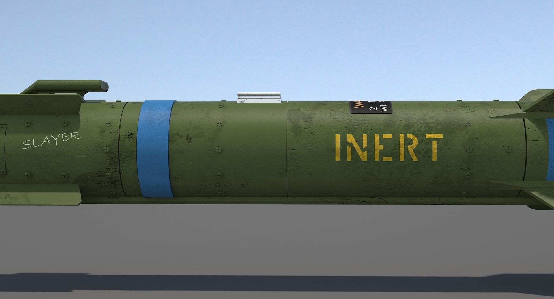 3d model agm-114 hellfire missile