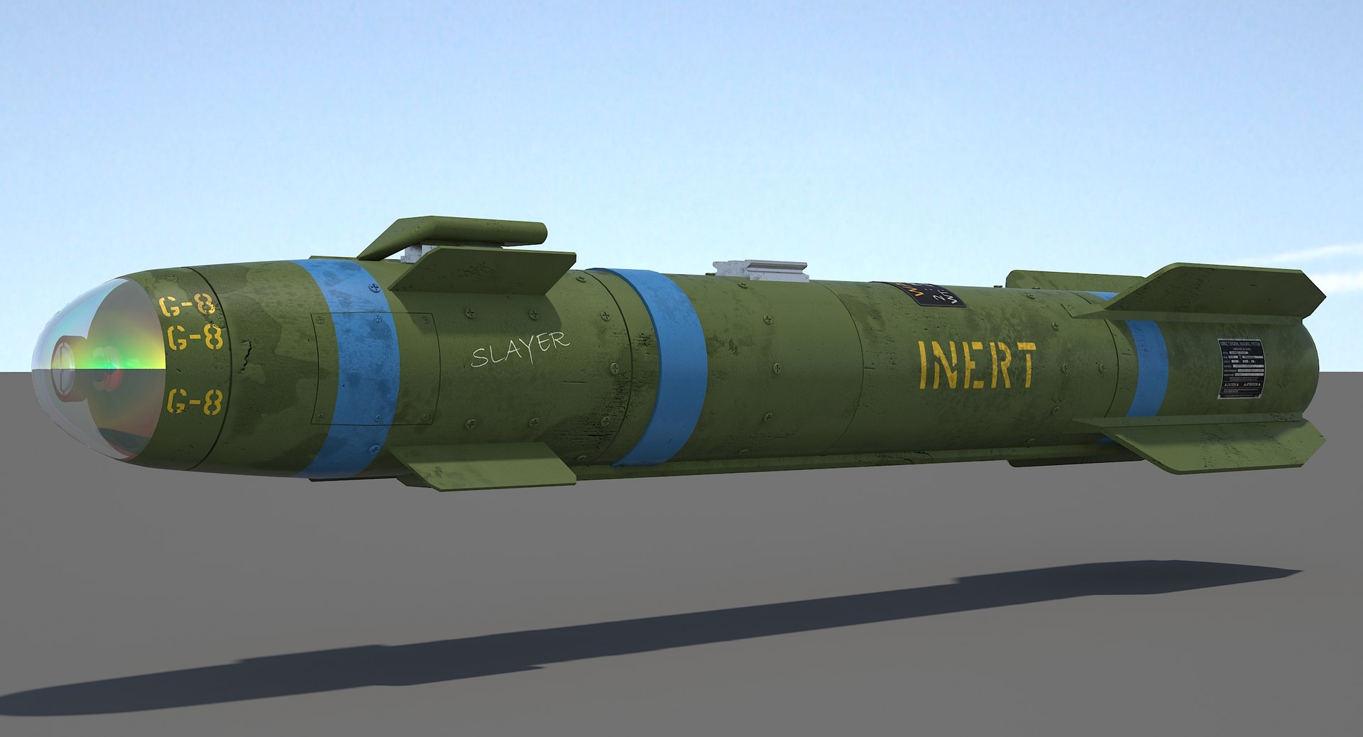 3d Model Agm-114 Hellfire Missile