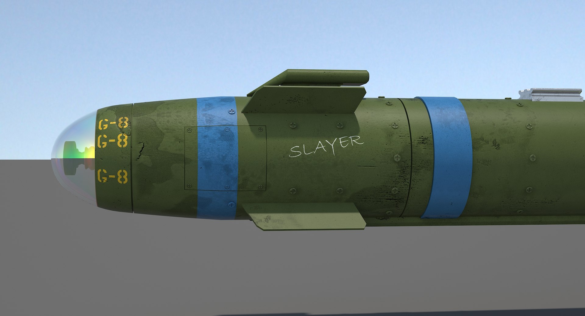 3d model agm-114 hellfire missile