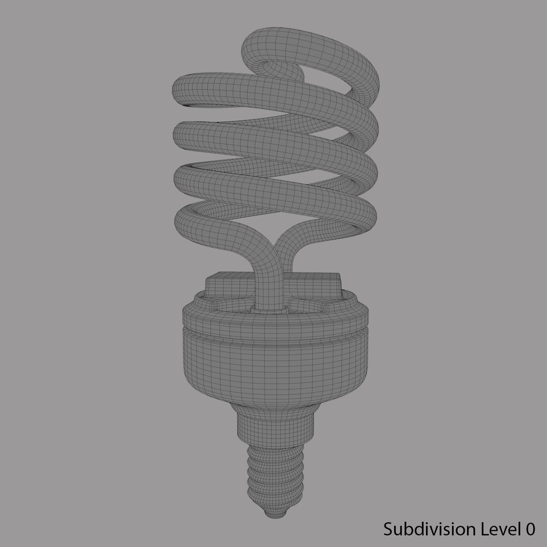 3d energy lightbulb lighting model