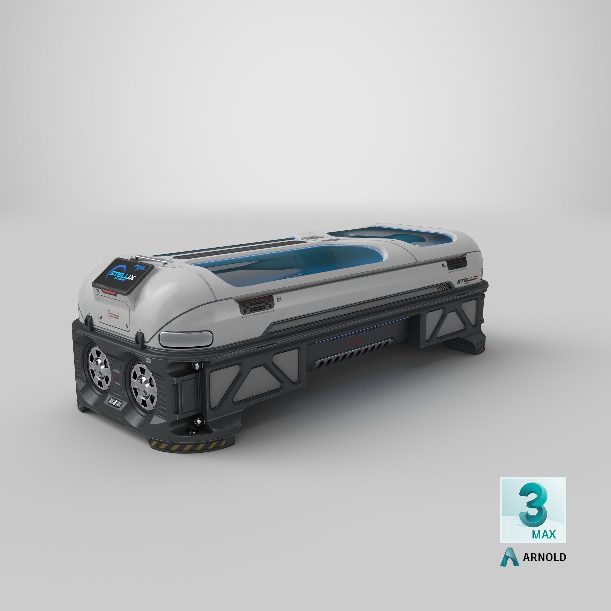 Cryogenic chamber pbr 3D model - TurboSquid 1590567