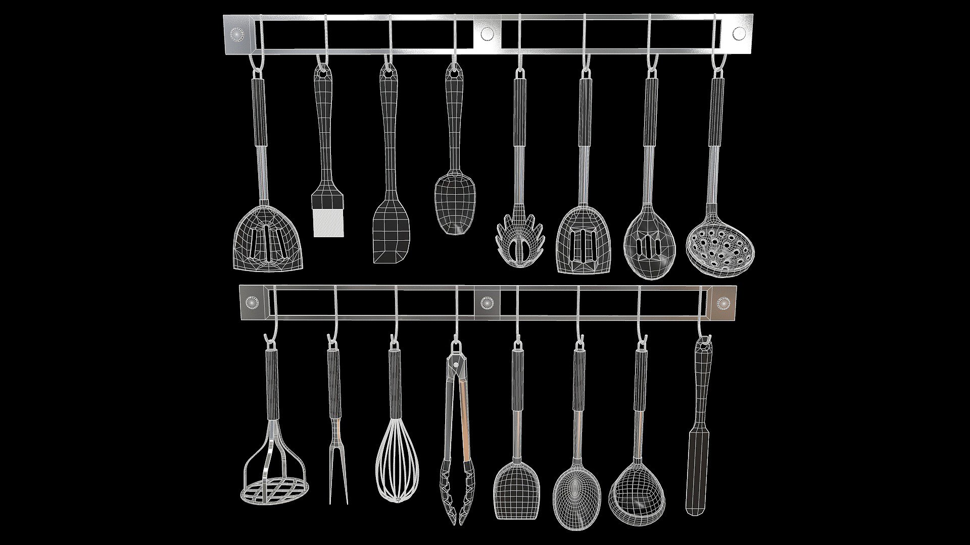 3D Kitchen Utensils Bundle - TurboSquid 2109456