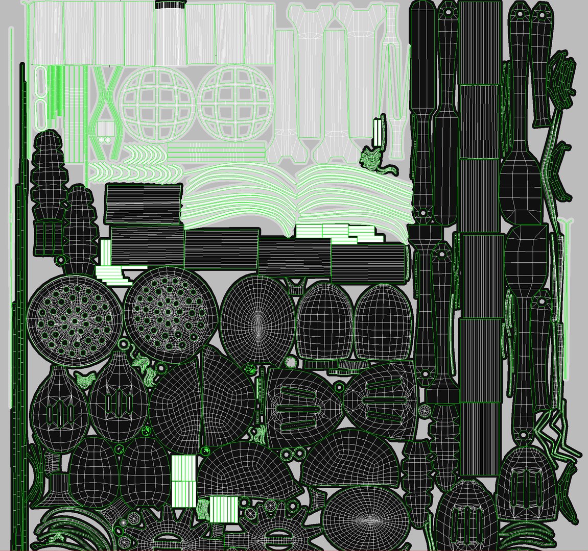 3D Kitchen Utensils Bundle - TurboSquid 2109456