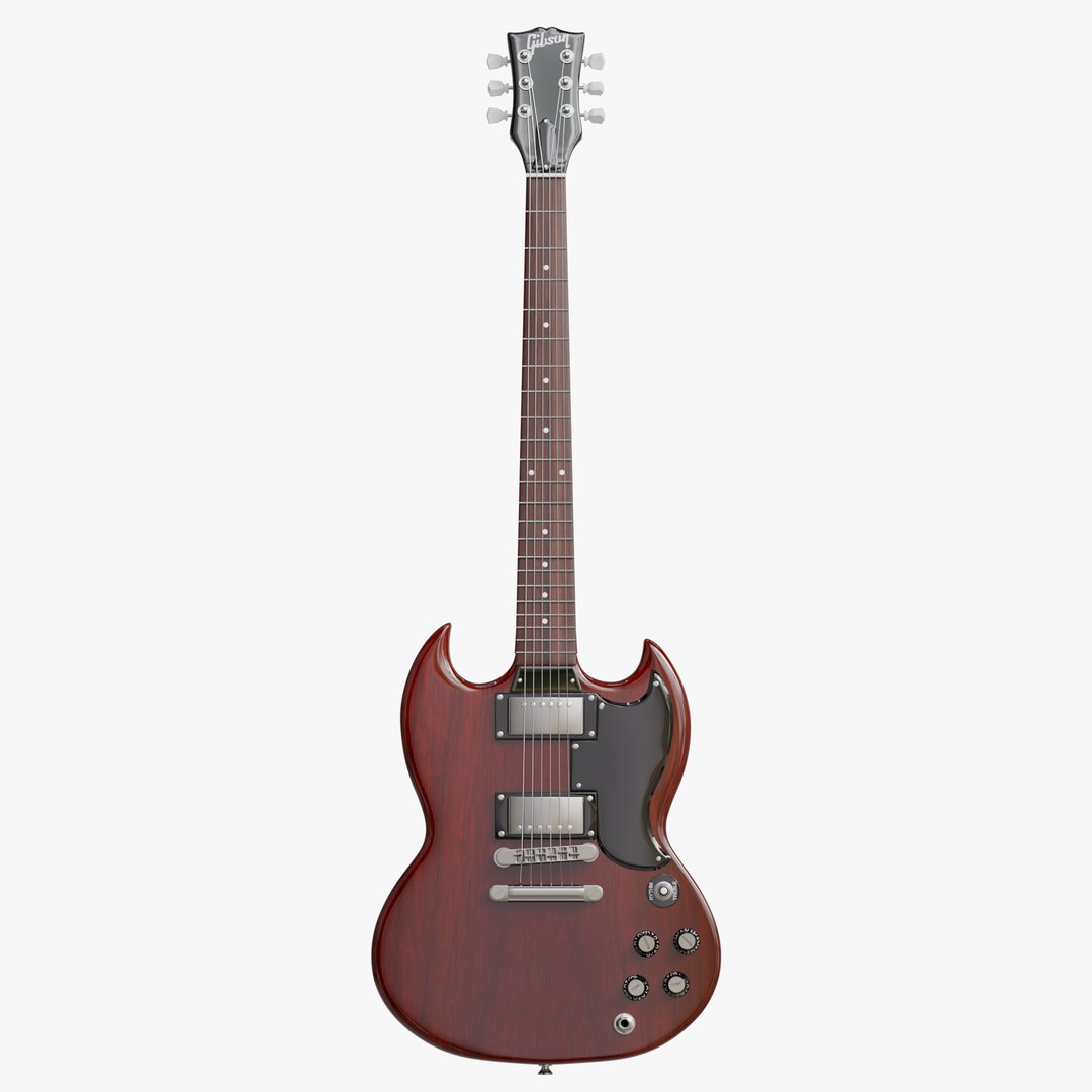 Gibson SG Electric Guitars PBR 3D Model - TurboSquid 2424868