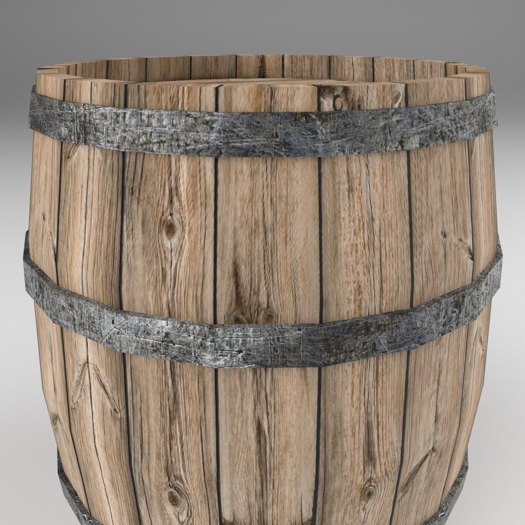 3D wooden barrel model - TurboSquid 1297454