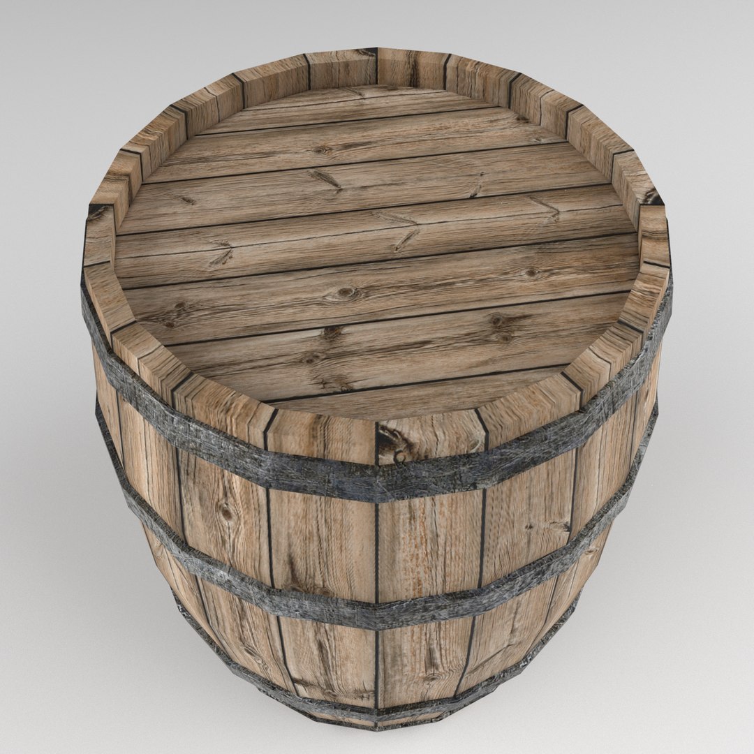 3D wooden barrel model - TurboSquid 1297454