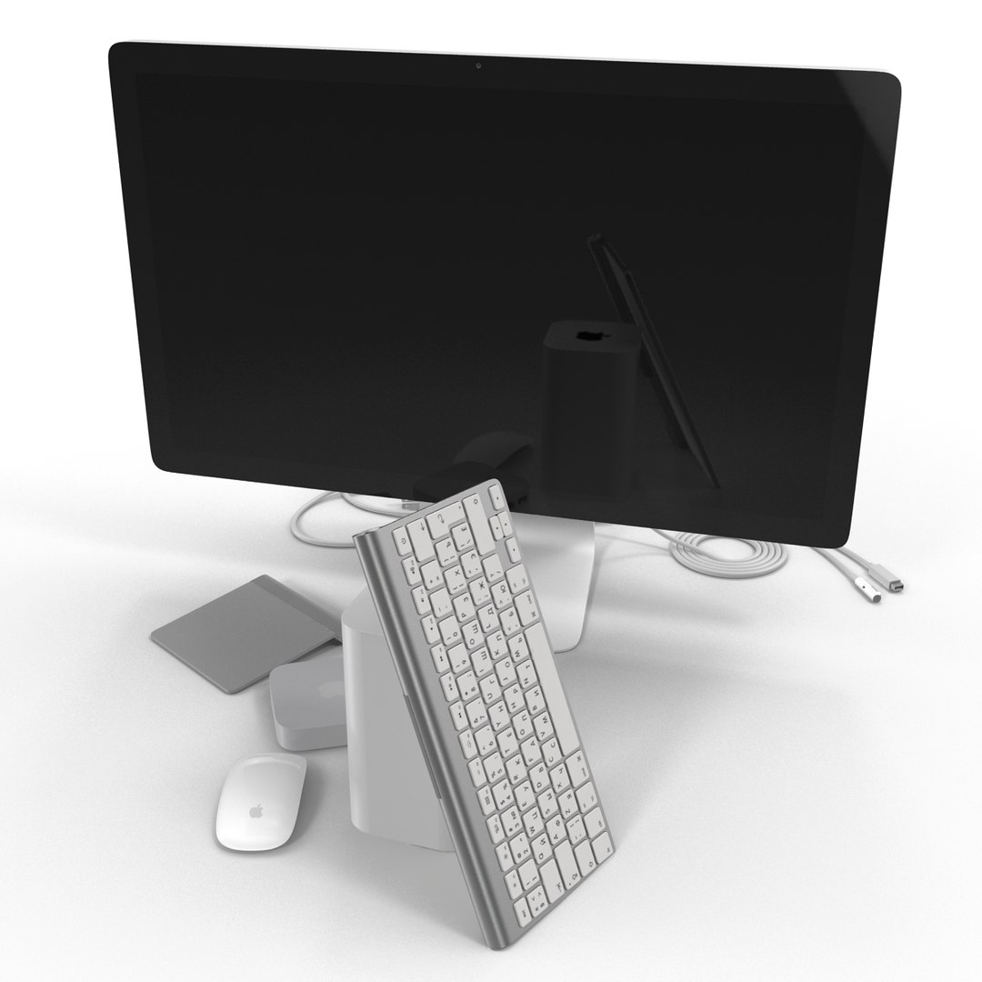 apple computer accessories 2 3d model