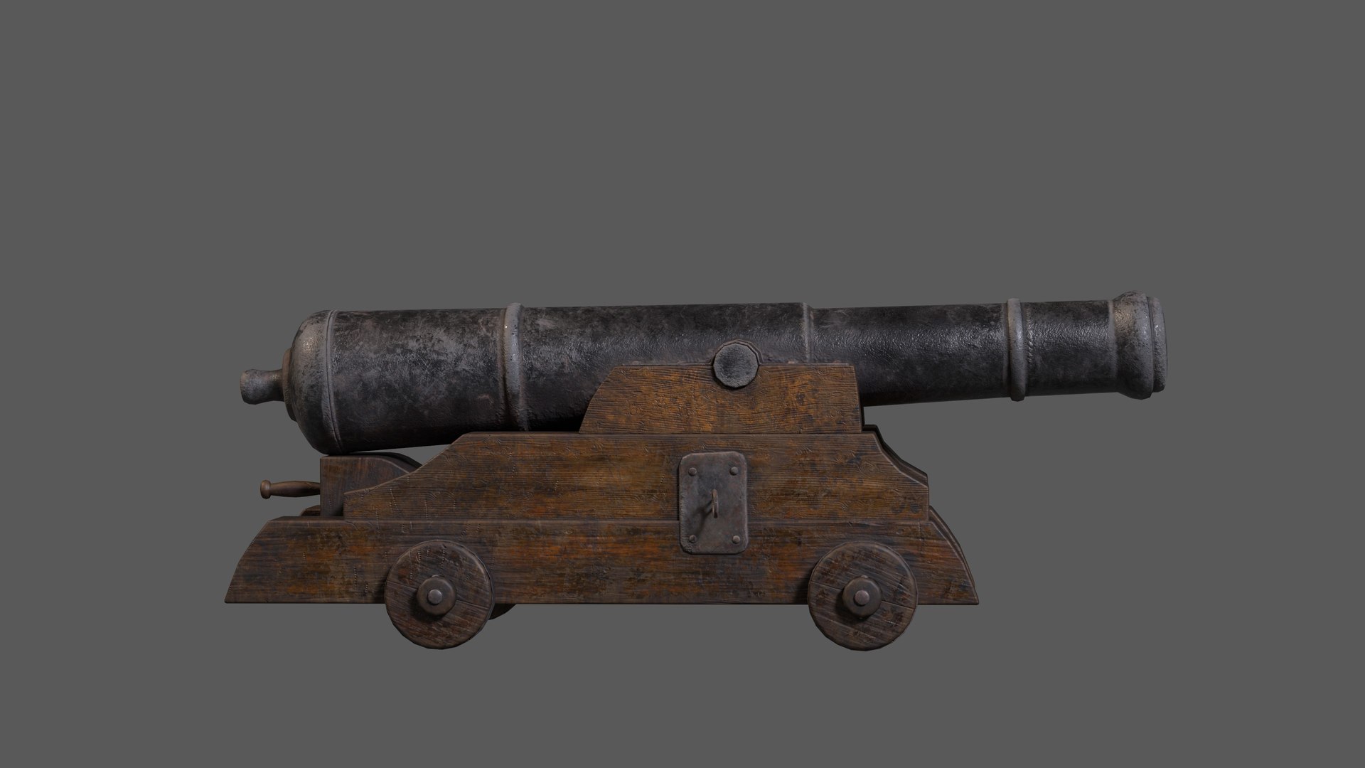 3D Ship Cannon - TurboSquid 2132082