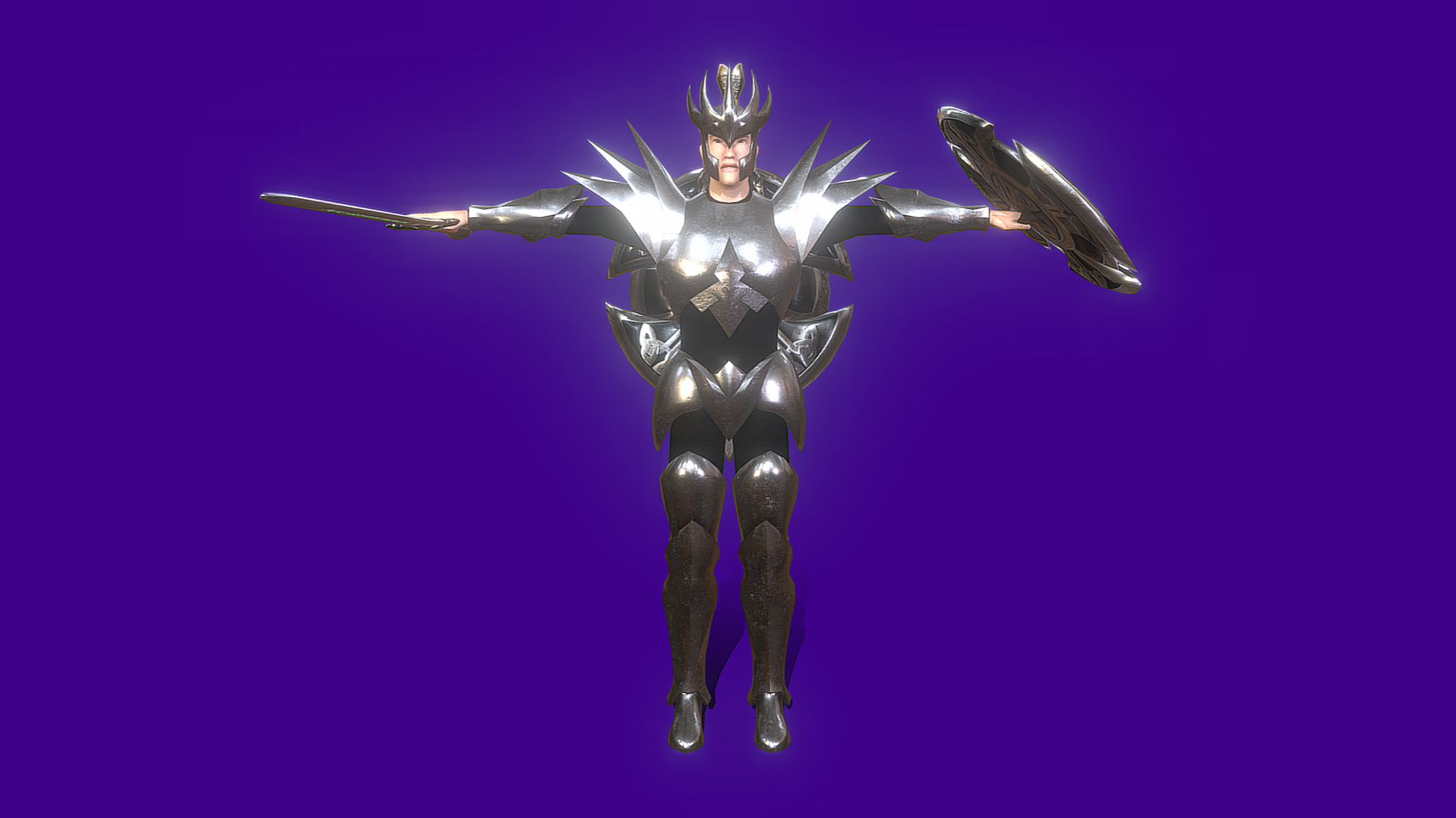 3D Animated Low Poly Dark Knight - TurboSquid 1959403