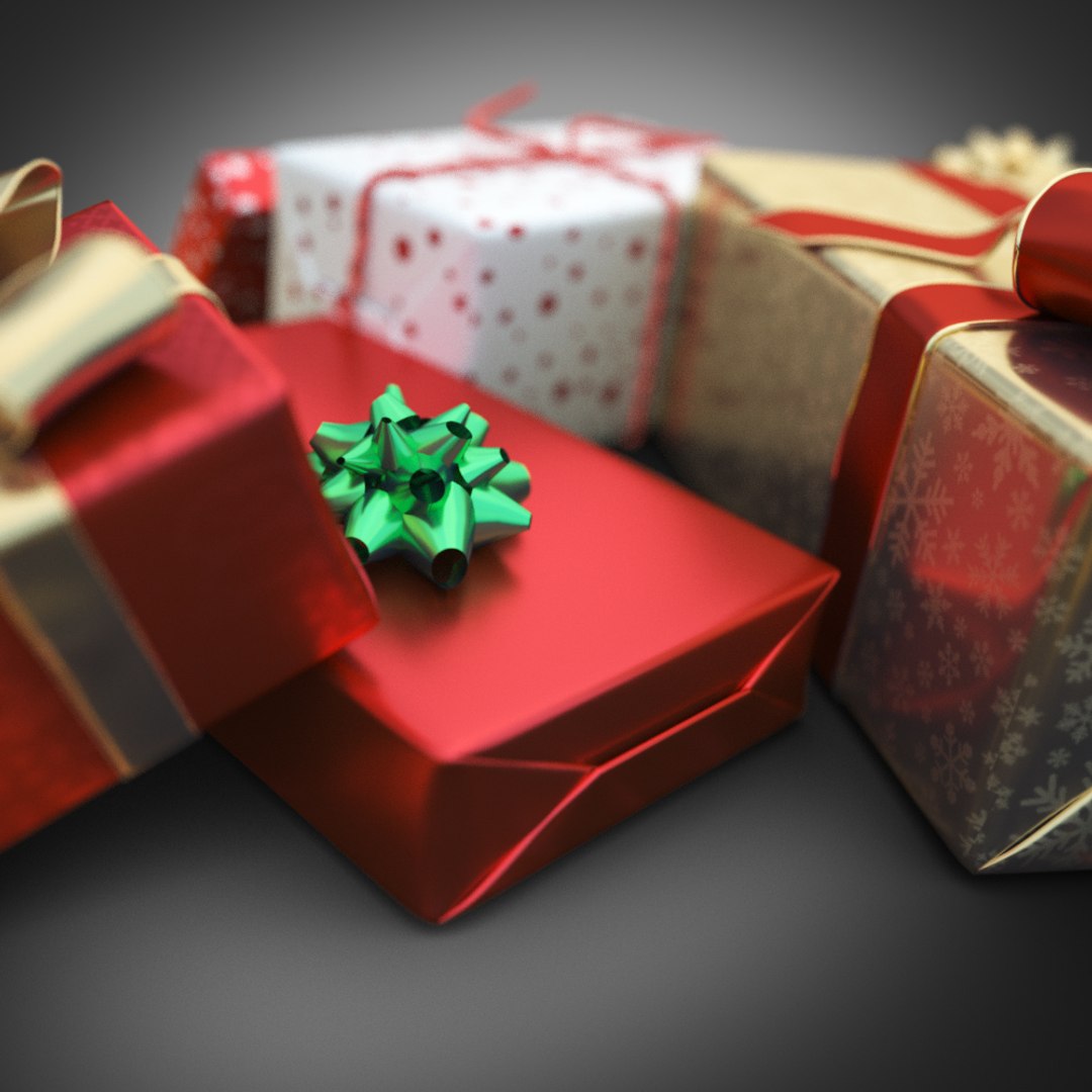 Christmas Gift Set 3d 3ds