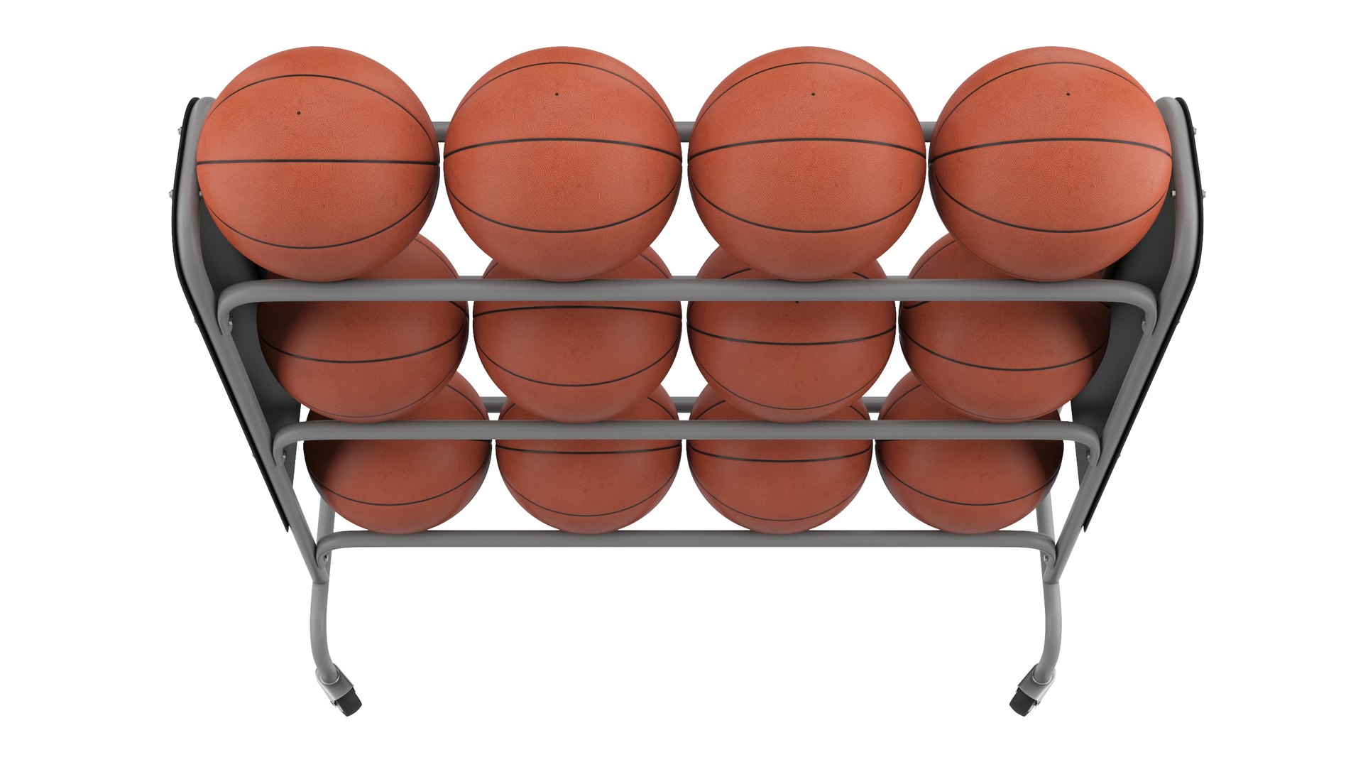 3D Basketball Rack With Balls Model - TurboSquid 1918890