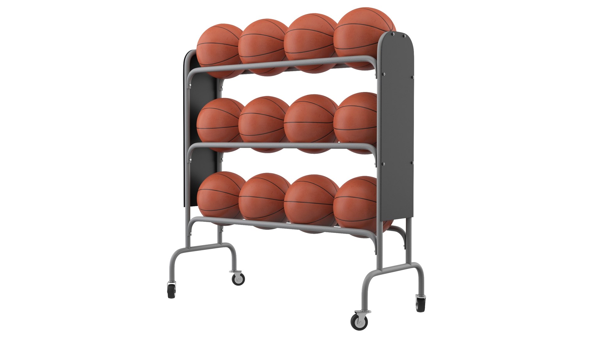 3D Basketball Rack With Balls Model - TurboSquid 1918890