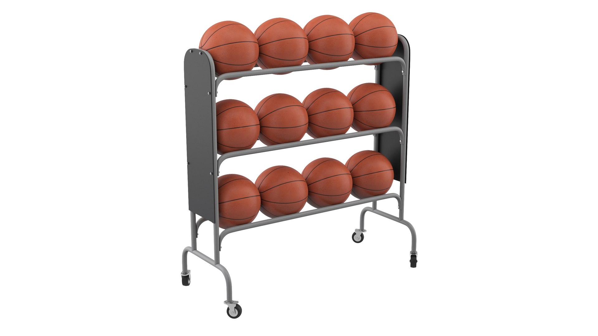 3D Basketball Rack With Balls Model - TurboSquid 1918890