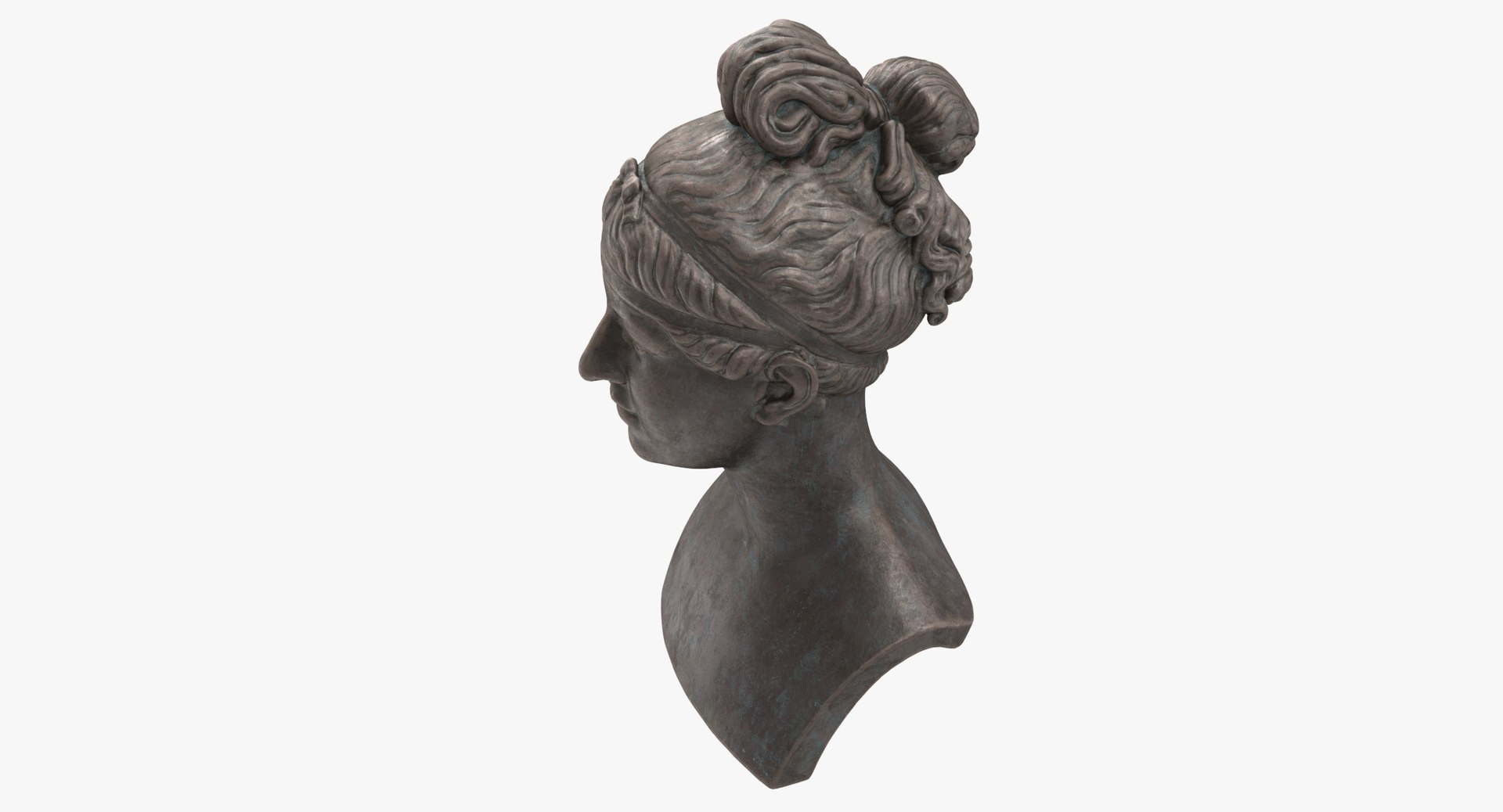 3D Ida Brun Bronze Outdoor Bust - TurboSquid 1865713