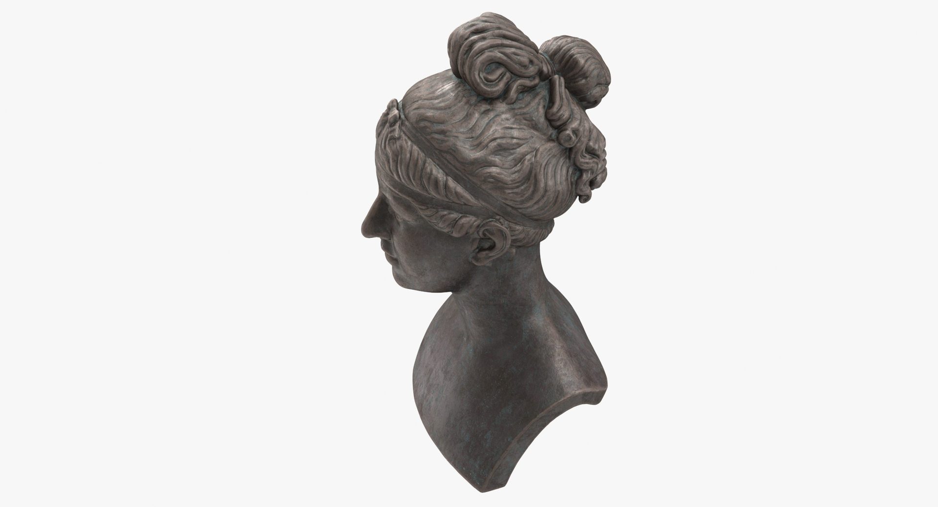 3D Ida Brun Bronze Outdoor Bust - TurboSquid 1865713