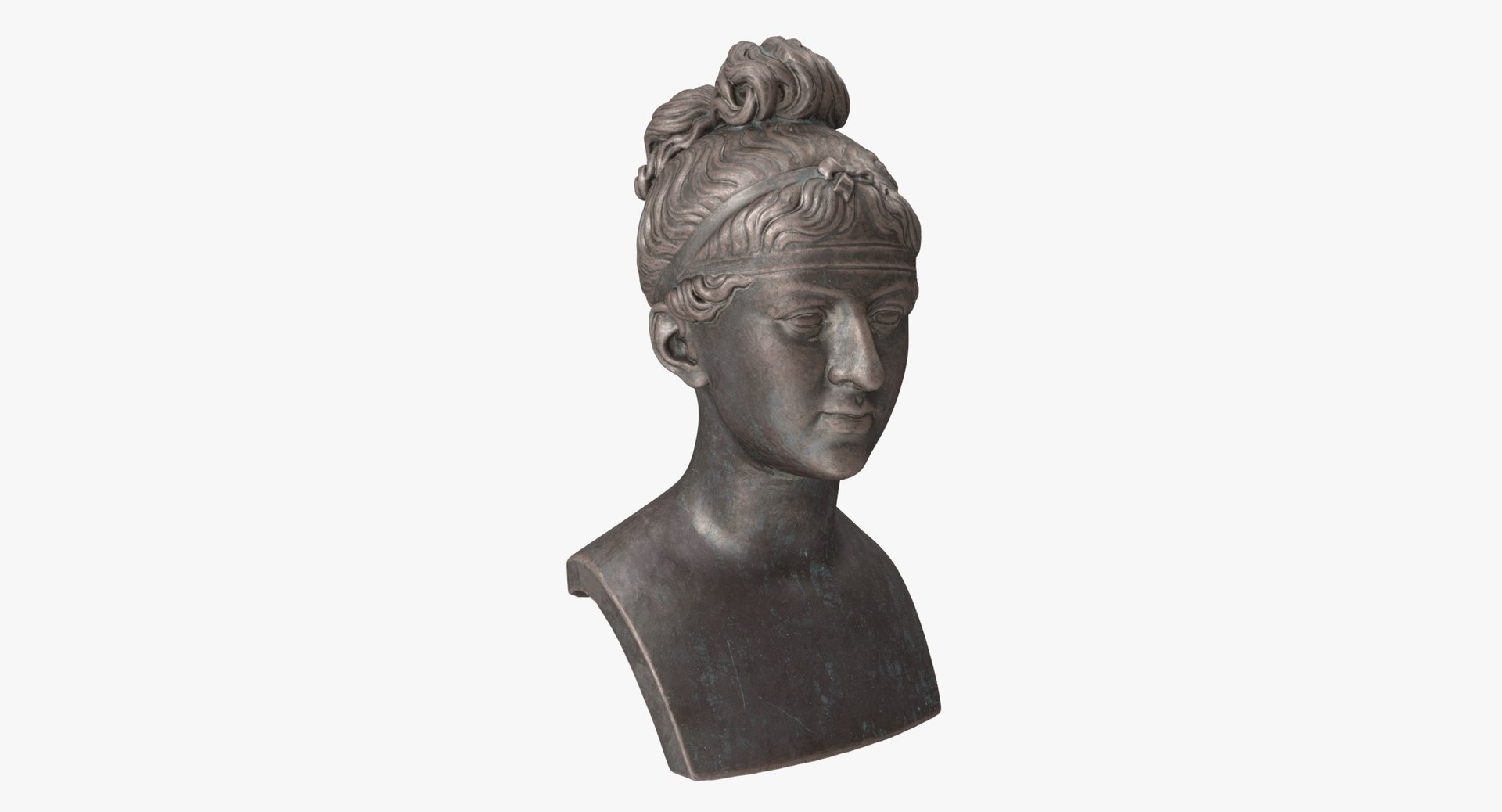 3D Ida Brun Bronze Outdoor Bust - TurboSquid 1865713
