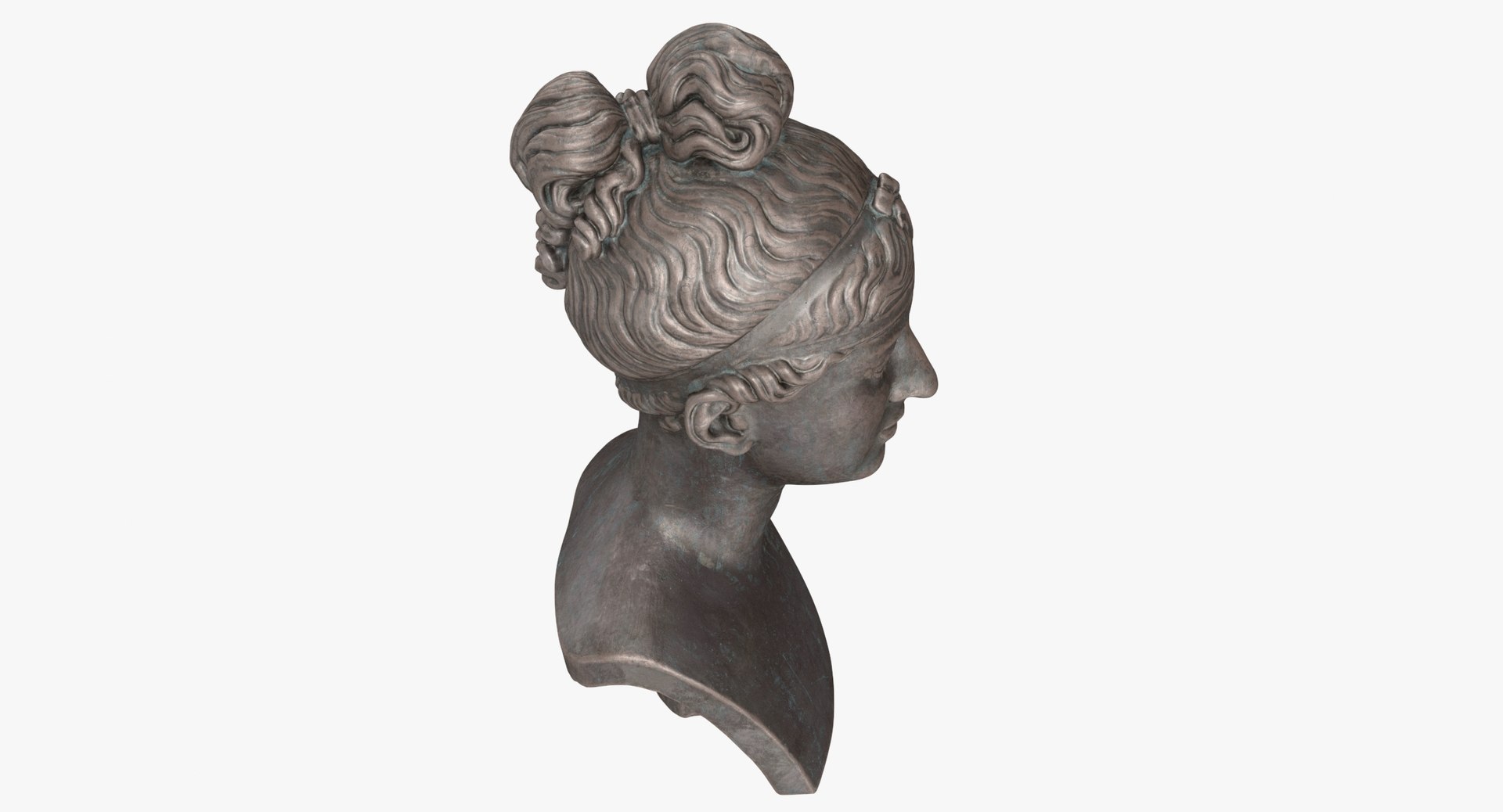 3D Ida Brun Bronze Outdoor Bust - TurboSquid 1865713