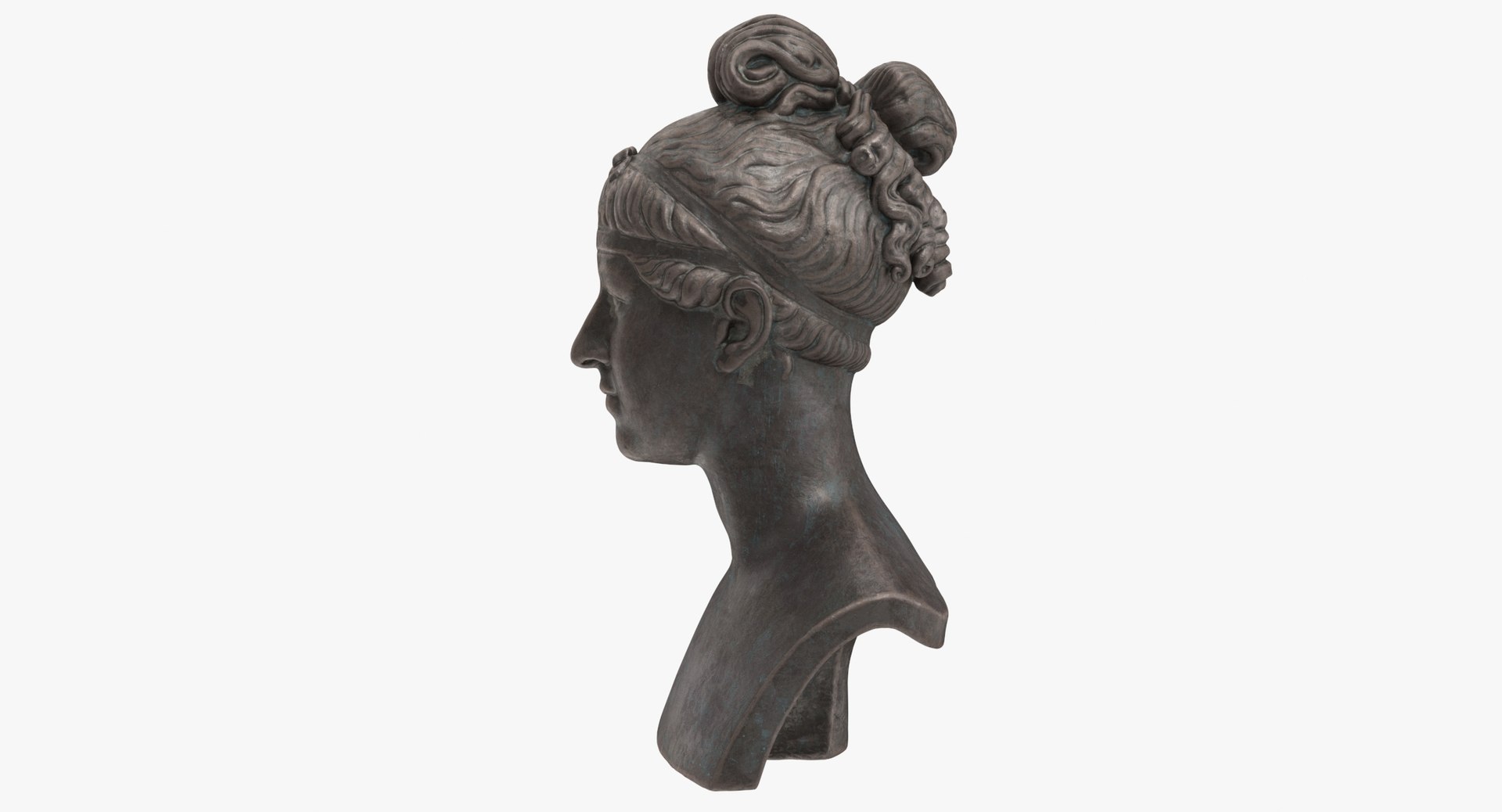 3D Ida Brun Bronze Outdoor Bust - TurboSquid 1865713
