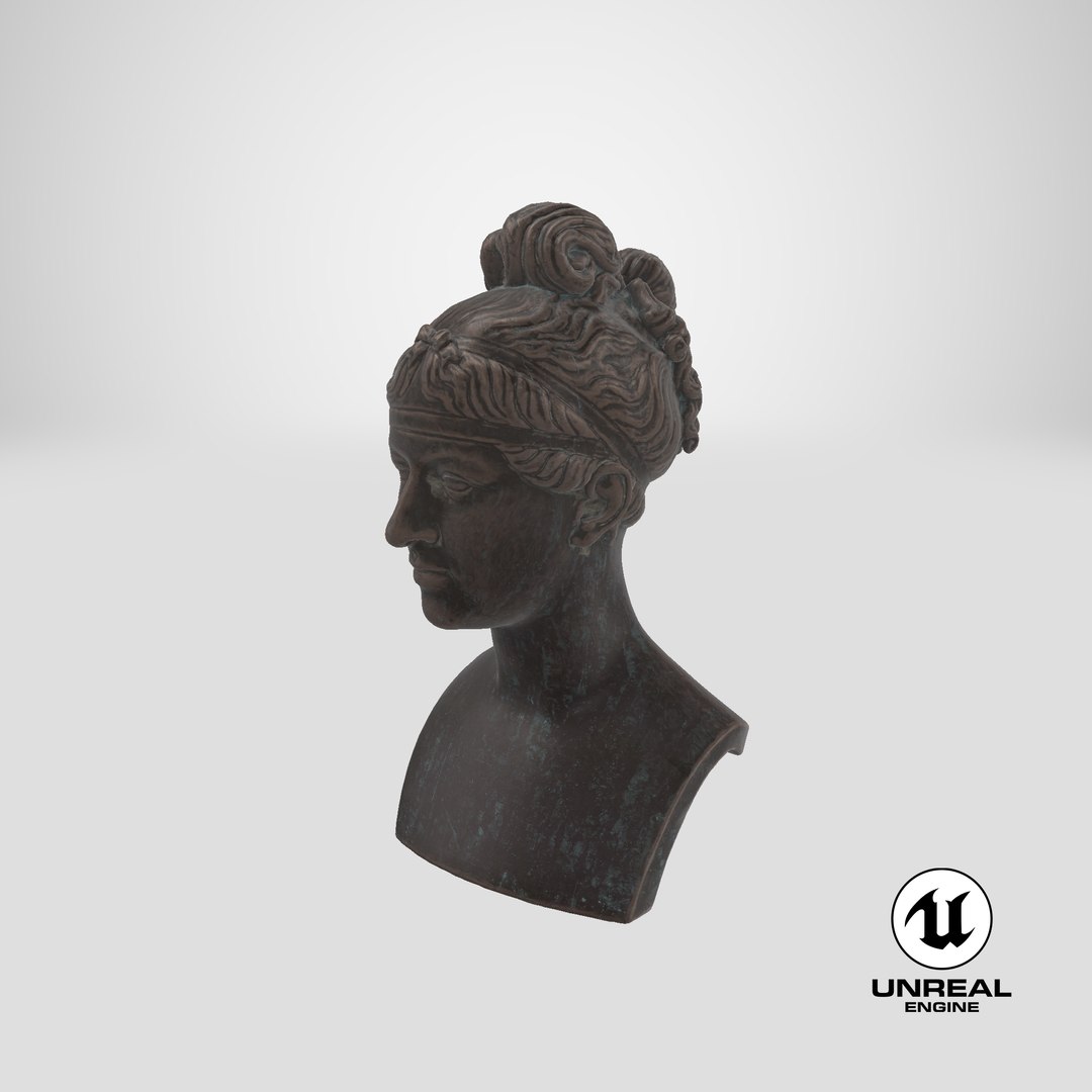 3D Ida Brun Bronze Outdoor Bust - TurboSquid 1865713