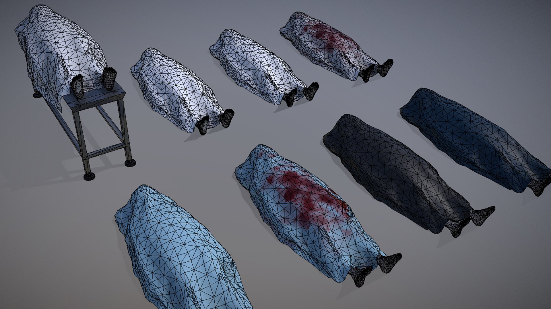 3D Covered Human Death Body Asset - TurboSquid 1905271