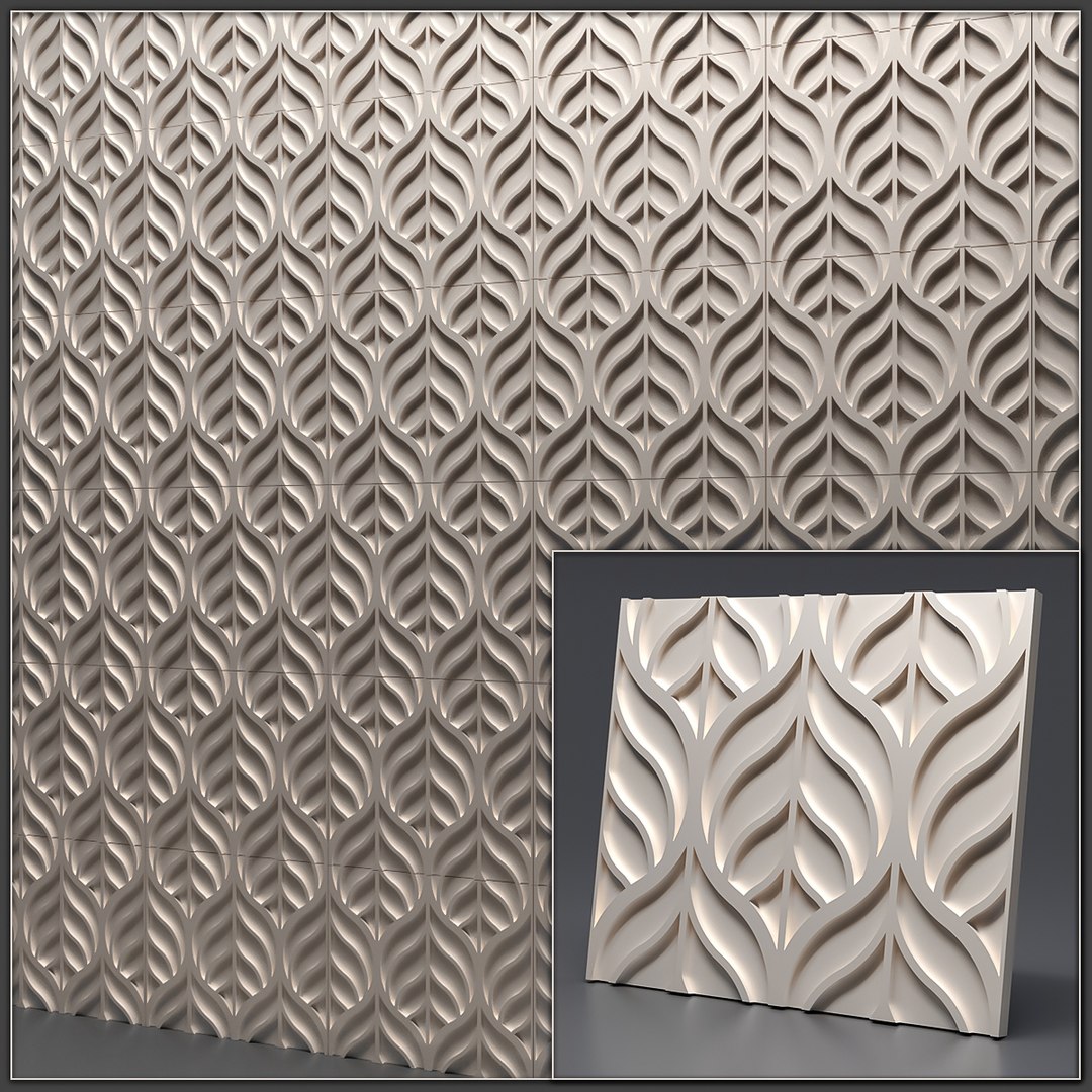 Decorative gypsum panel model - TurboSquid 1533691