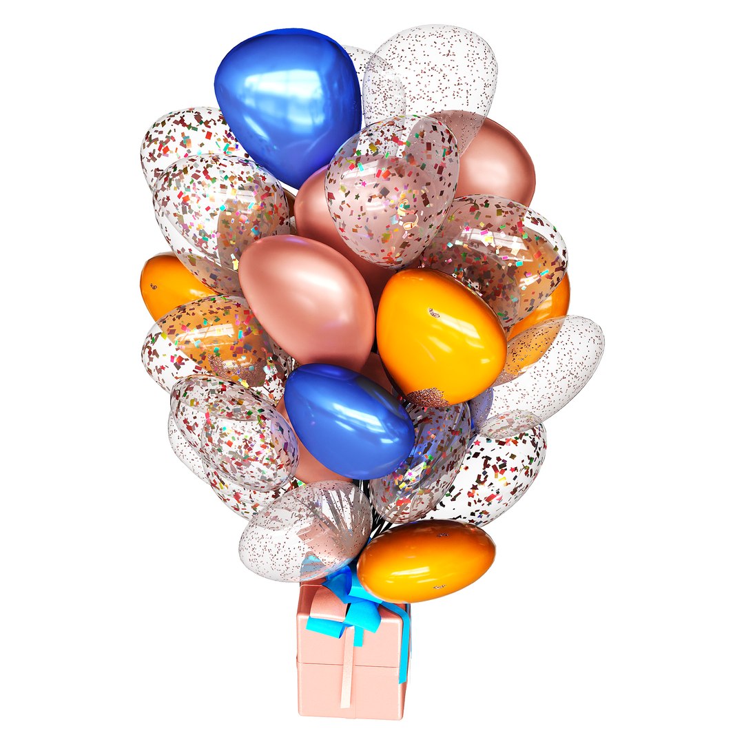 Beautiful Elegant Balloons - TurboSquid 2319074