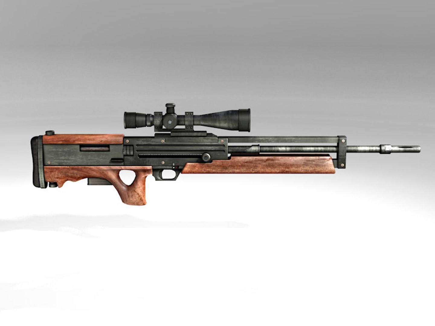 3d Model Wa Sniper Rifle