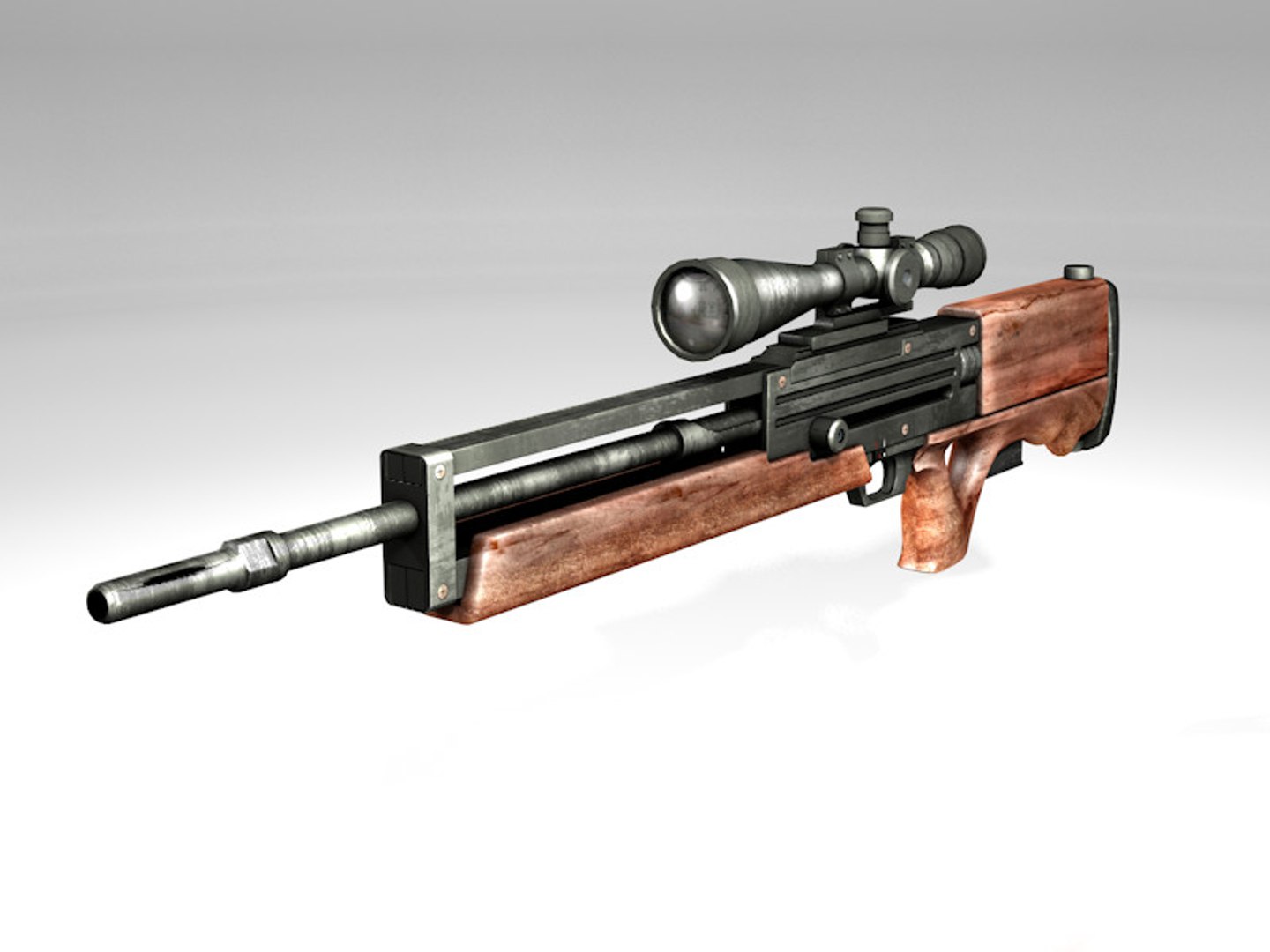 3d Model Wa Sniper Rifle