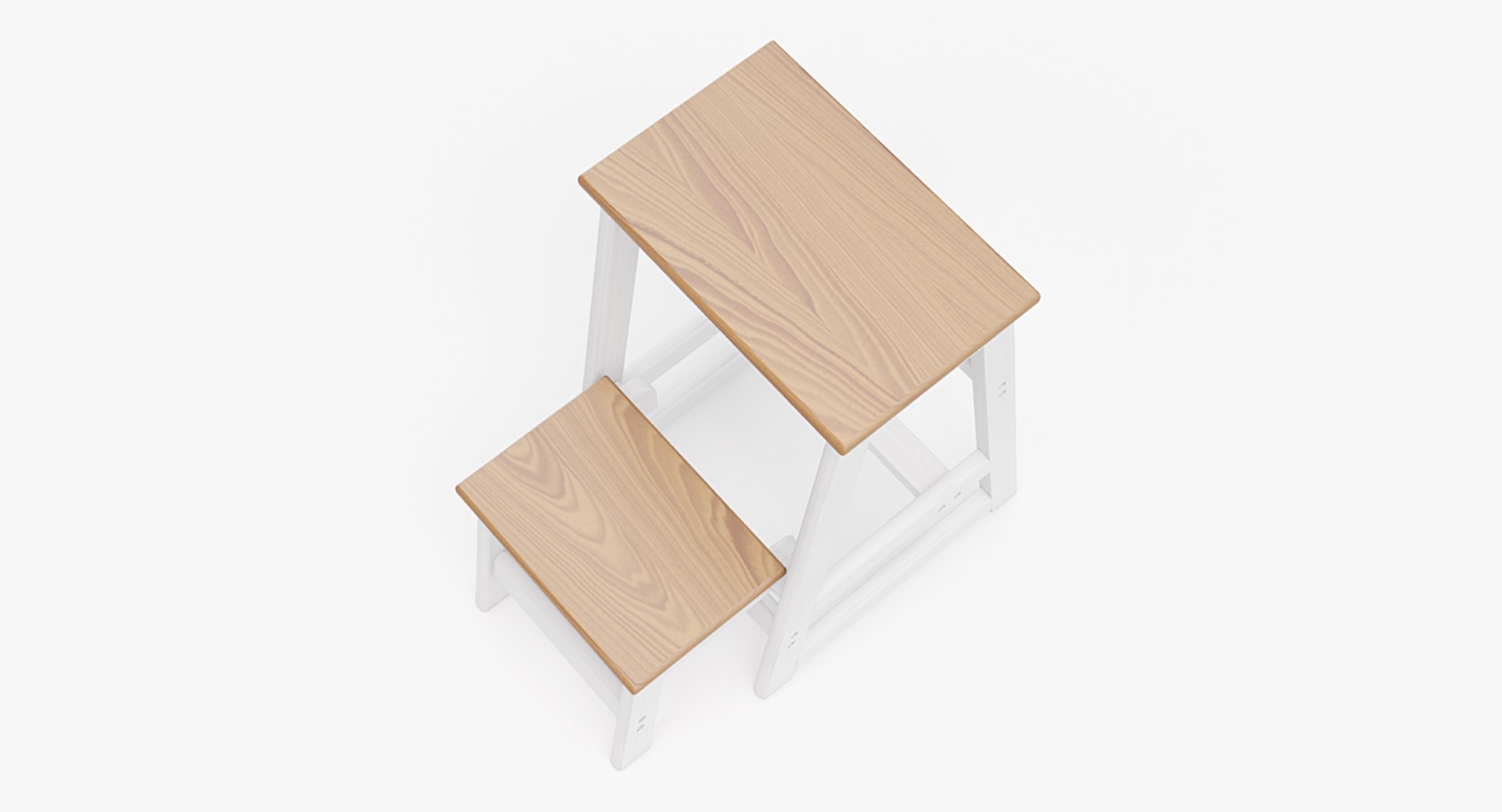 Realistic Step Ladder Stool Obj