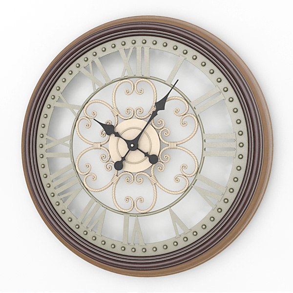 3d analog decorative wall clock model