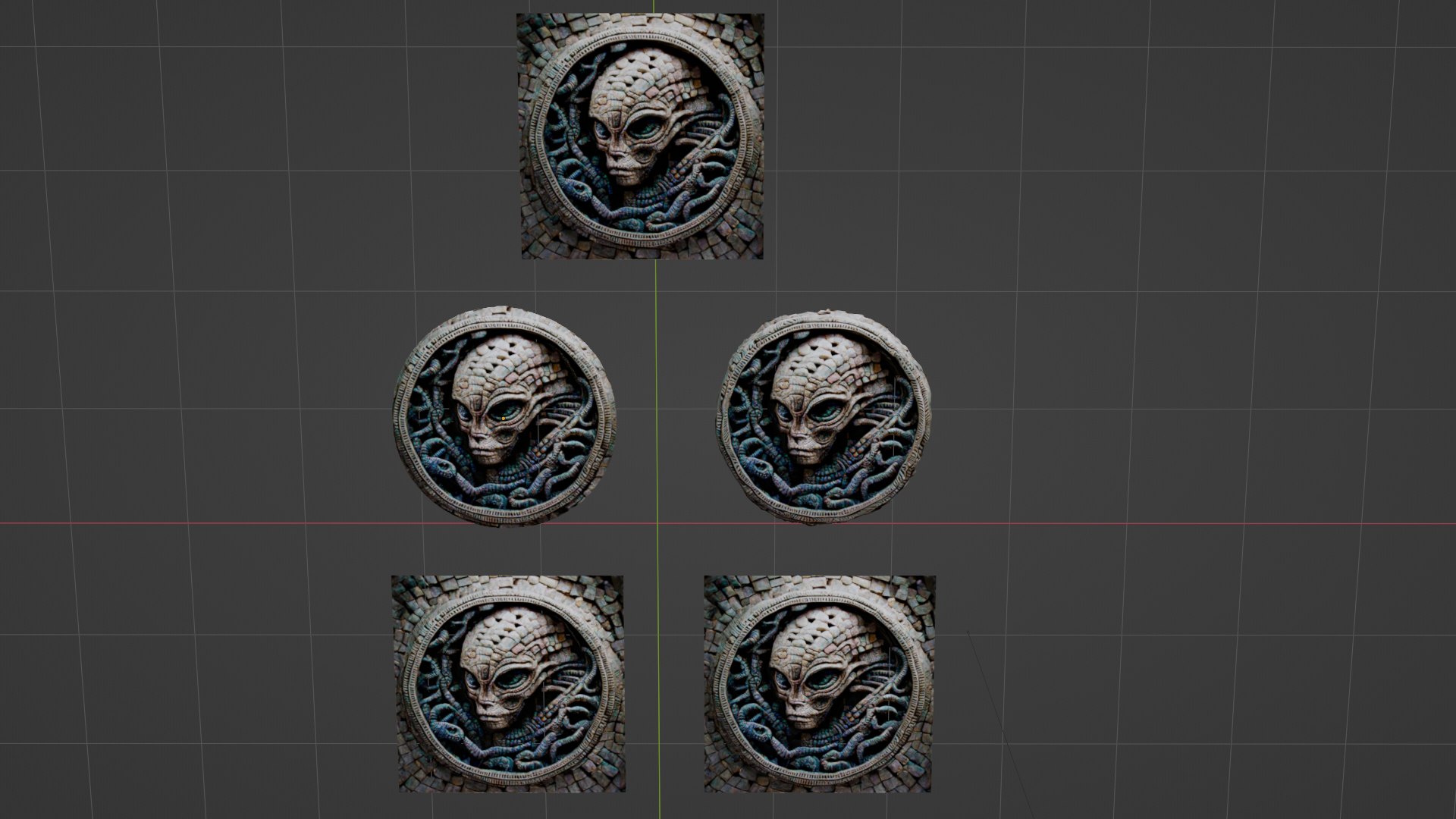 Alien Snake Mosaic With Materials And Textures 3D Model - TurboSquid ...