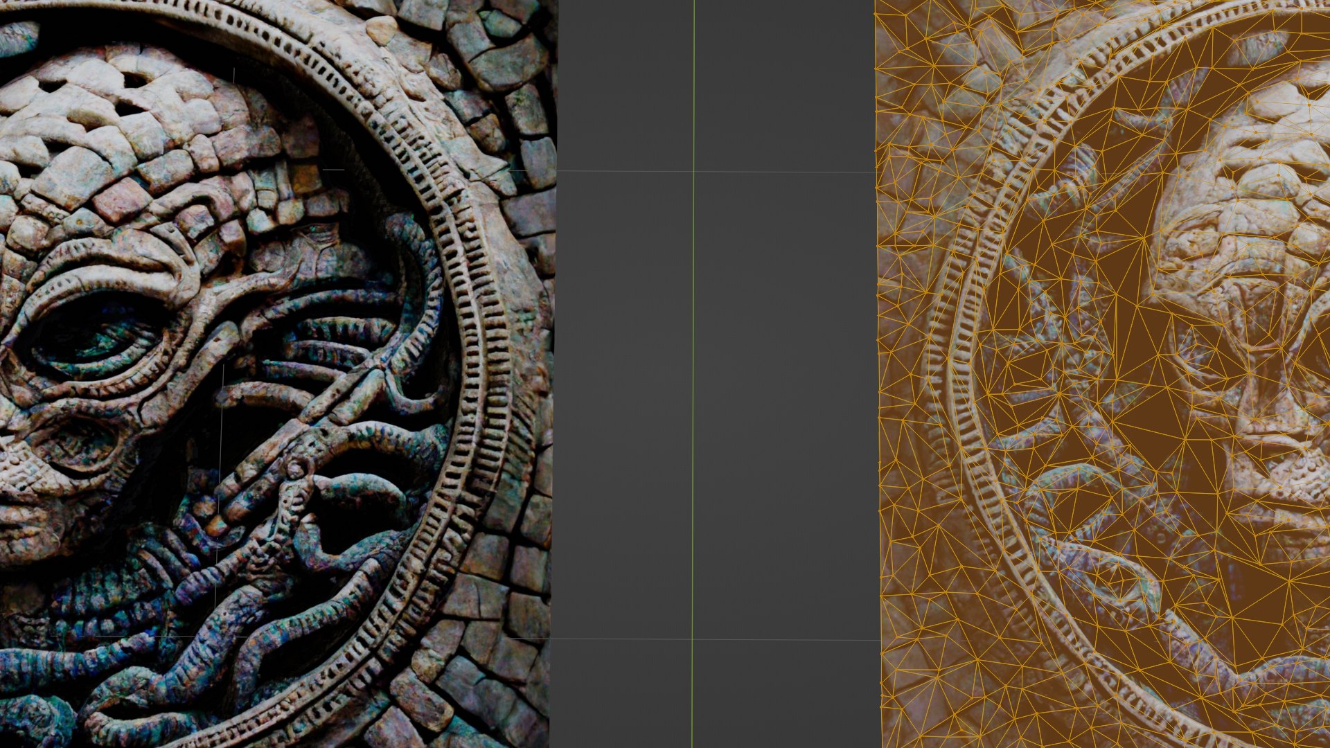 Alien Snake Mosaic With Materials And Textures 3D Model - TurboSquid ...